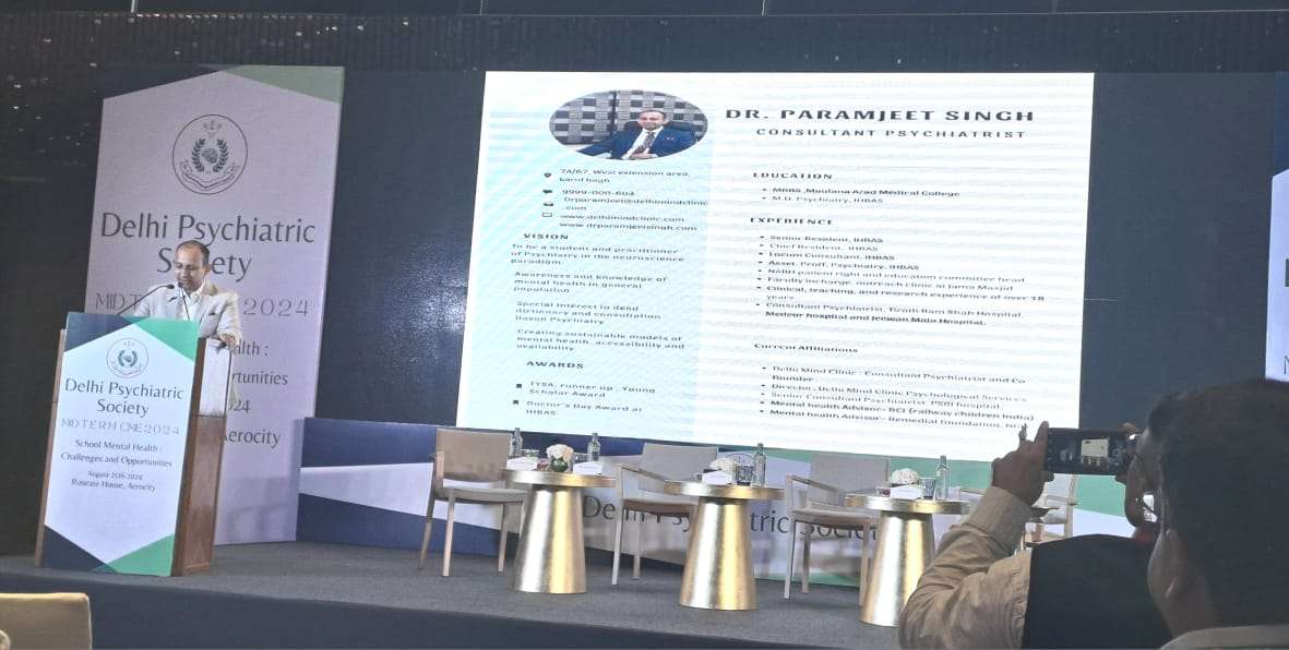 Dr. Paramjeet Singh: Engaging With The Delhi Psychiatric Society ...
